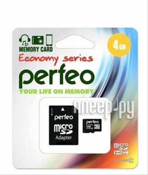 4Gb - Perfeo Micro Secure Digital HC Class 10
