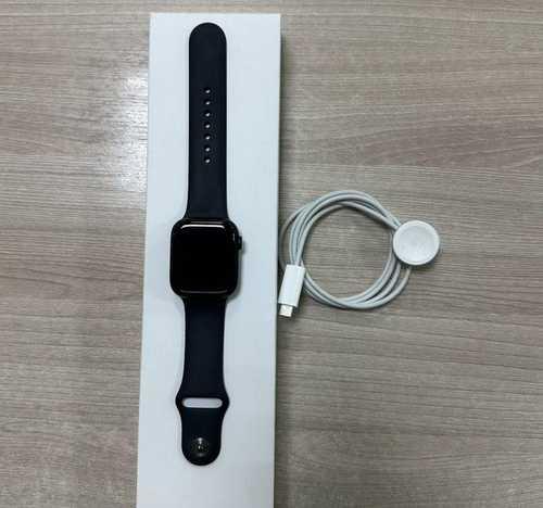 Часы apple watch series 7 45 mm midnight