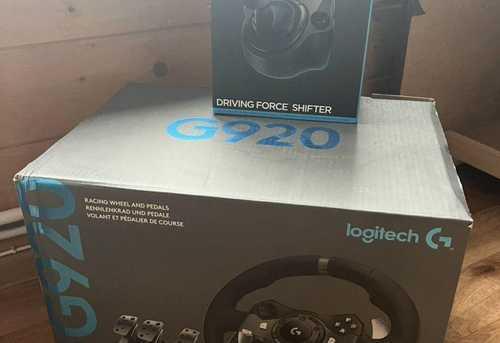 Игровой руль logitech g920 +кпп