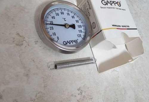 Термометр биметаллический накладной с пружиной