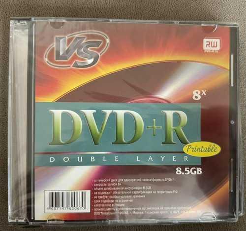 Диски VS DVD+R 8,5 GB 8x Double Layer