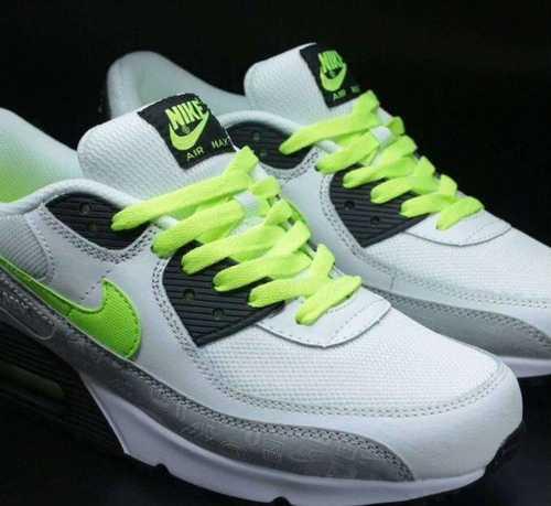 Кроссовки Nike Air Max 90 White Hot Lime
