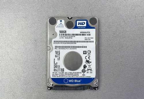 WD Blue WD5000lpcx, 500Gb, HDD, SATA III, 2.5"