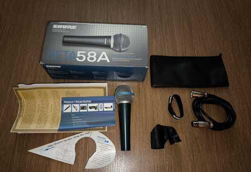 Динамический микрофон shure beta 58a