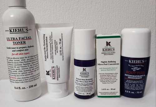 Kiehl's тоник, сыворотка, микропилинг