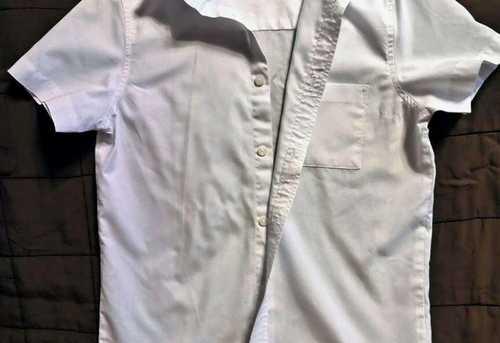 Рубашка школьная белая для мальчика 134р