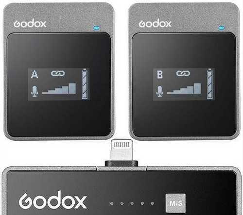 Петличная радиосистема Godox MoveLink LT2 для смар