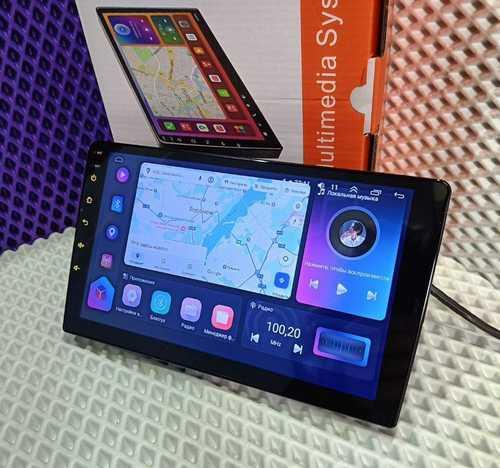 Магнитола android 4 64,8 ядер,carplay,android auto