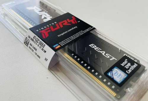Оперативная память DDR4 Kingston Fury Beast новая