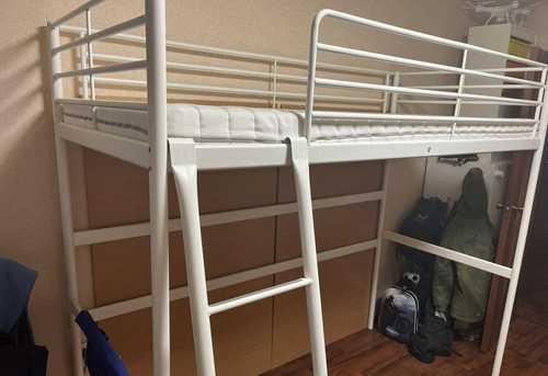 Кровать чердак IKEA с матрасом