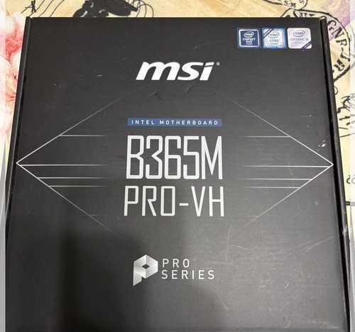 Материнская плата msi b365m pro-vh