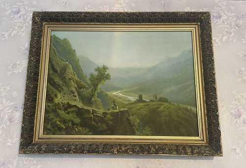 Картина Льва Лагорио В горах Кавказа