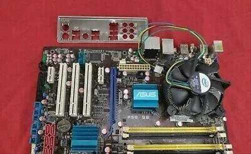 Комплект Intel Core2Duo E7400, Asus P5Q SE, 2х 1gb
