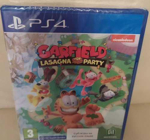 Игра Garfield Lasagna Party на Ps4 новый диск