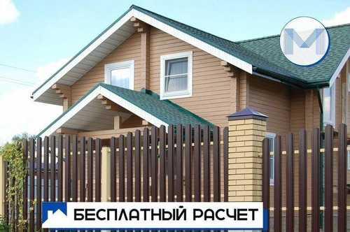 Забор из евроштакетника