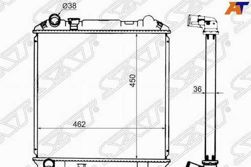 Радиатор охлаждения двигателя Isuzu Elf