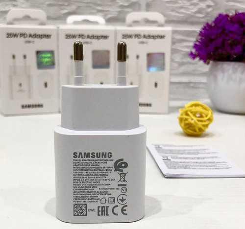 Блок samsung 25w type-c белый