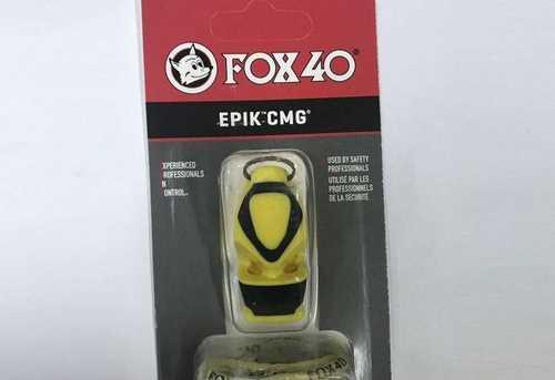 Свисток судейский Fox 40 Epic CMG 115 дБ желтый