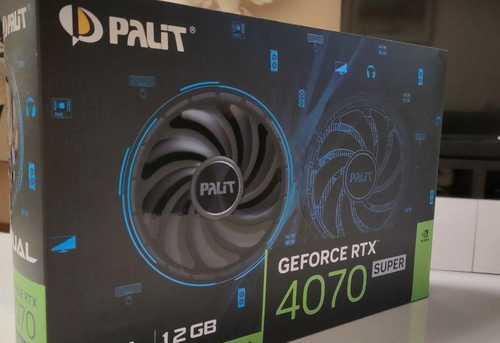 Palit RTX 4070 super Dual новая, гарантия