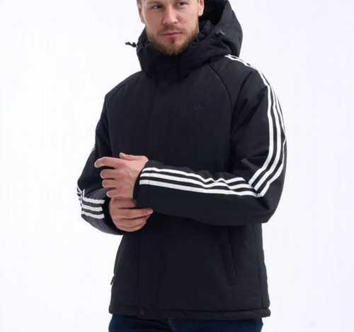 Куртка зимняя с капюшоном adidas 54 р