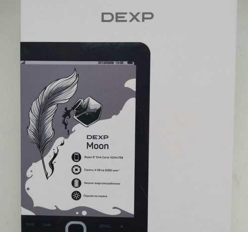 Новая Электронная книга dexp L3 Moon 6" подсветка