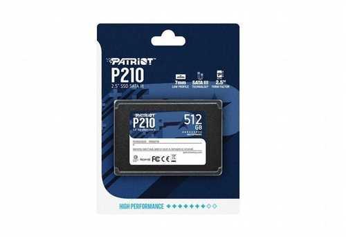 SSD накопитель Patriot Memory P210 512GB (бек18)