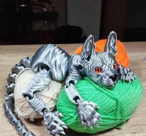 Кот игрушка сфинкс 3D печать