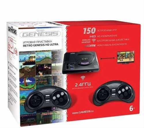 Sega Retro Genesis HD Ultra + 150 игр (2 беспровод