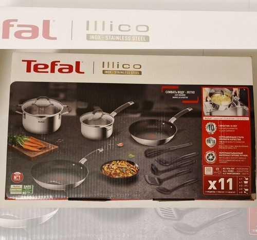 Набор посуды Tefal Illico, 11 предметов