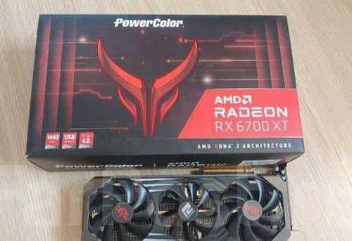 Видеокарта rx6700xt power color red devil