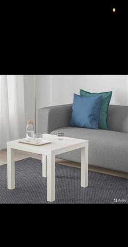 Придиванный столик IKEA лакк белый