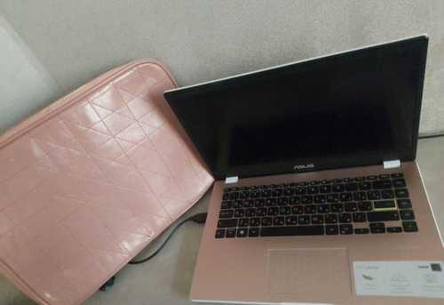 Asus14" Ноутбук asus розовый