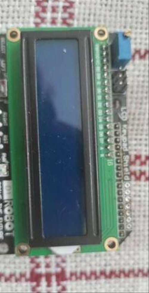 Arduino 1602 lcd keypad shield жки с клавиатурой