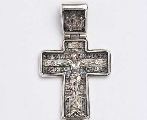 Мужской крест серебро 925 пробы, крест подвеска
