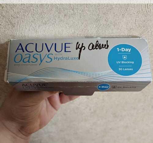 Линзы контактные acuvue oasys однодневные -1,25