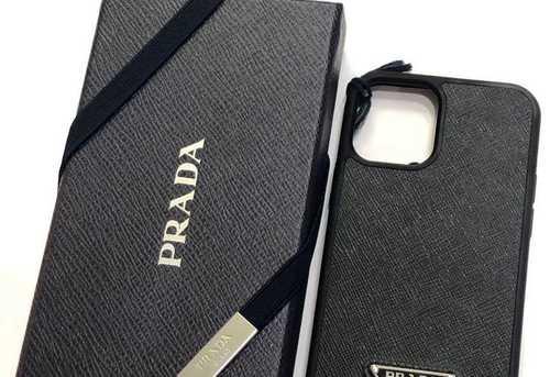 Prada кожаный чехол на iPhone 12
