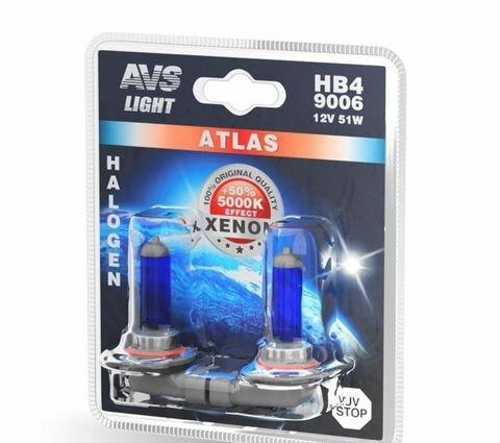 Лампа галогенная AVS atlas /5000К/ HB4/9006.12V.55