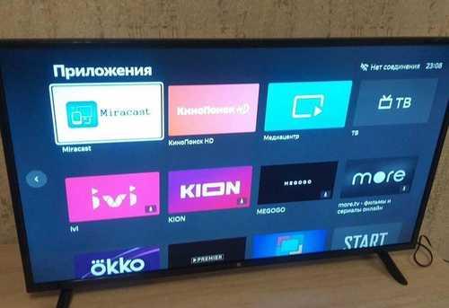 Hi.40"(102 см),Smart tv.wi-fi.яндекс.алиса
