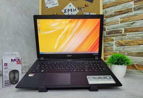 Шустрый ноутбук acer 15,6" A4-9gen+SSD 256gb