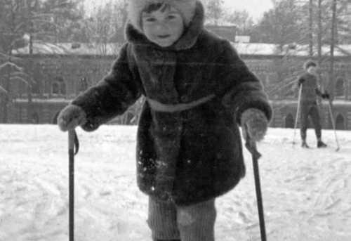 Детские лыжи пластик СССР
