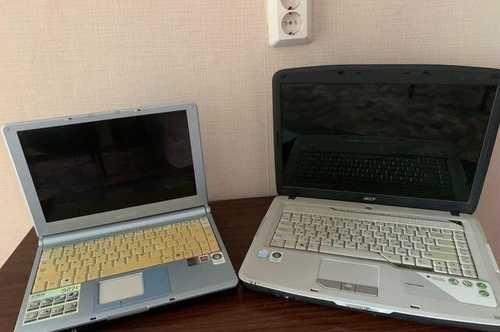 Старые ноутбуки, рабочие. Acer, MSI