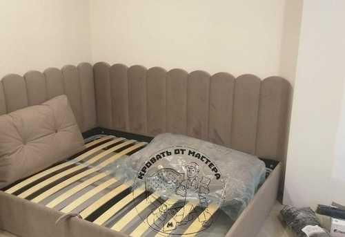 Кровать угловая на заказ Пуф в подарок