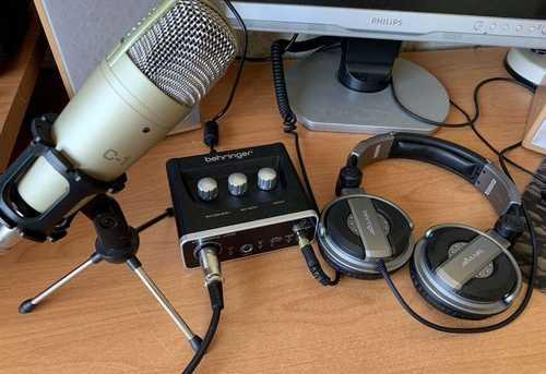 Behringer C1 + benringer um2 + behringer bdj1000