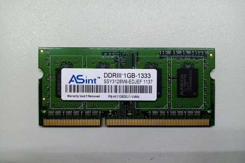 Sodimm asint ddr3 1gb-1333 ssy3128m8-edjef