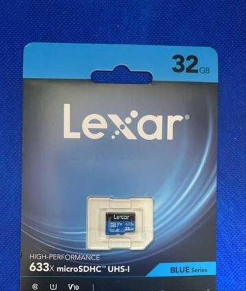 Карта памяти MicroSD Lexar 32gb