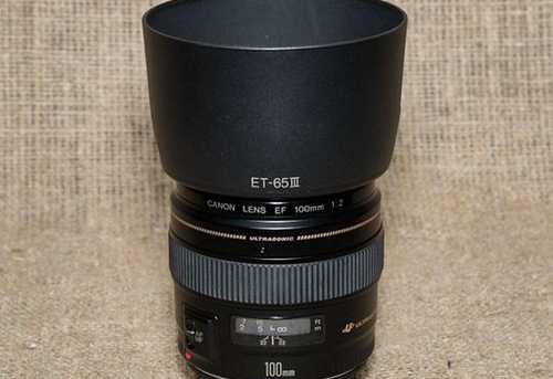 Объектив Canon EF 100 mm f/2 USM