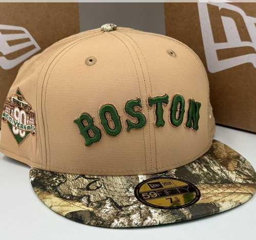 Бейсболка New Era MLB Red Sox Realtree 7 5/8