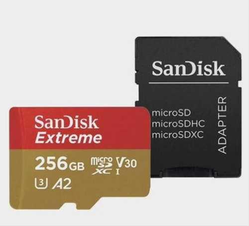 Карта SanDisk 256 GB Micro SD скорость до 190 MB
