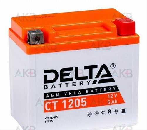Аккумулятор для мопеда и скутера Delta CT 1205 5Ач