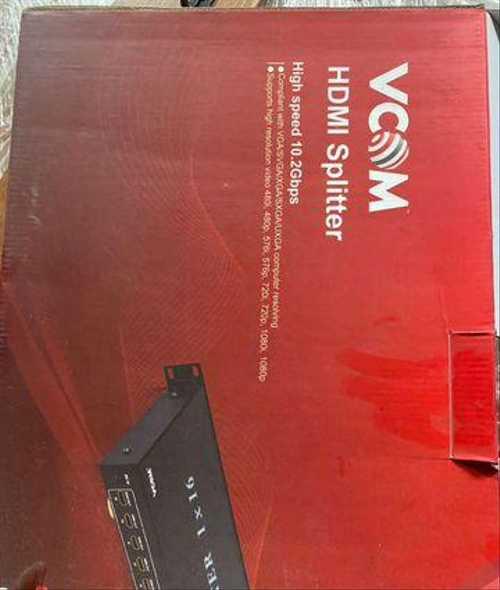 Коммутатор Hdmi splitter vcom 1x16 dd4116